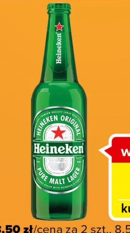Heineken Piwo jasne 500 ml - promocja Carrefour Express - Ding.pl
