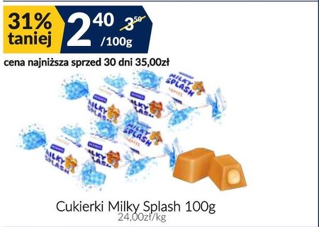 Cukierki Milky Splash - 33% TANIEJ! - promocja Sużyw - Ding.pl
