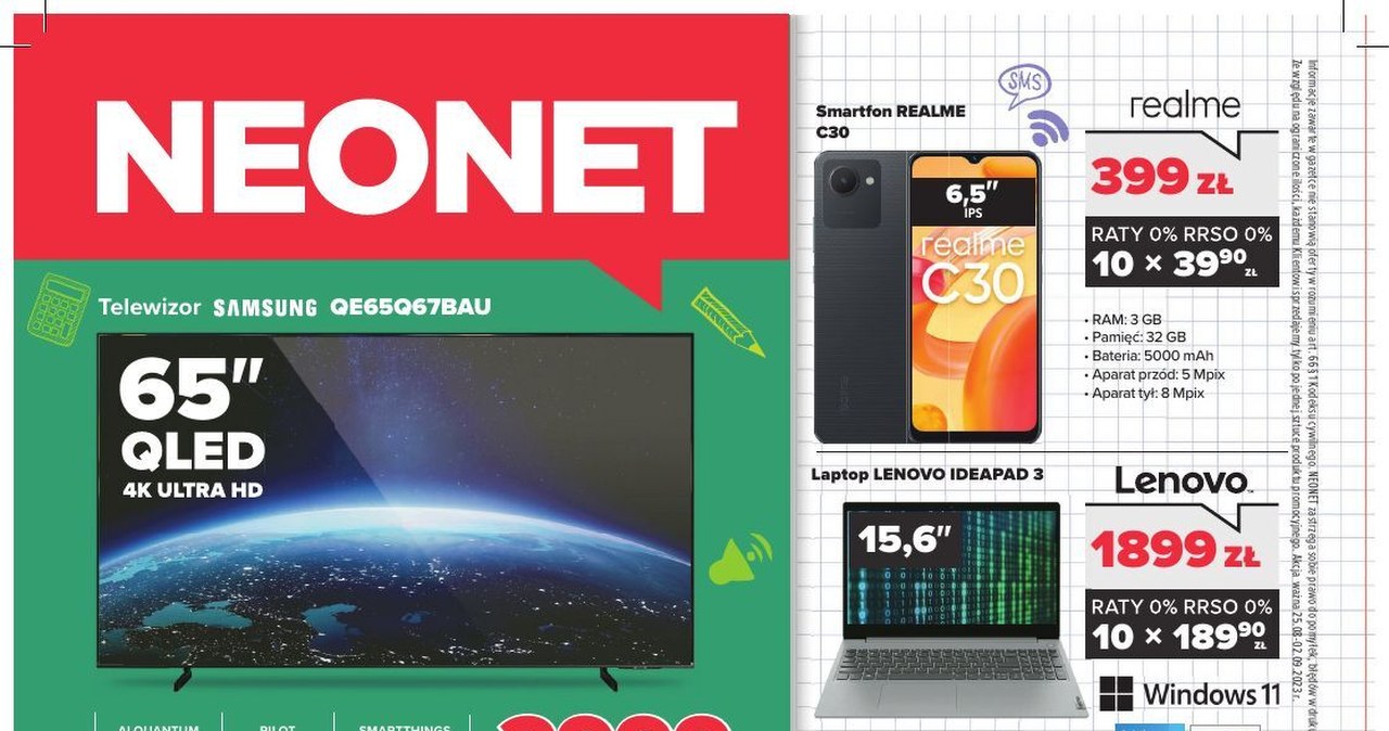 Neonet Gazetka Promocyjna - oferty, rabaty, kupony [25.08 do 02.09.2023 ...