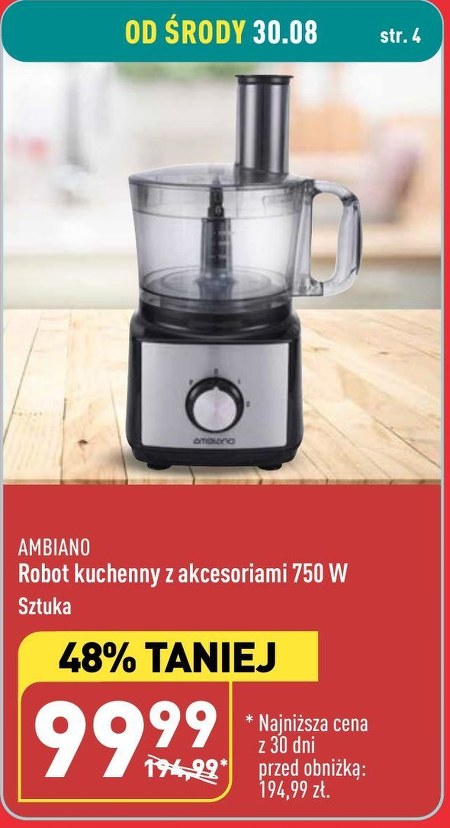 Robot kuchenny Ambiano - 48% TANIEJ! - promocja Aldi - Ding.pl