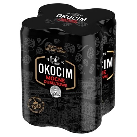 Okocim Piwo jasne mocne dubeltowe 4 x 500 ml - promocja Auchan ...