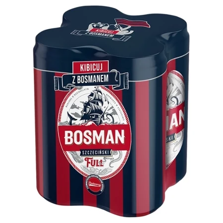 Bosman Szczeciński Full Piwo jasne 4 x 500 ml - 10% TANIEJ! - promocja ...