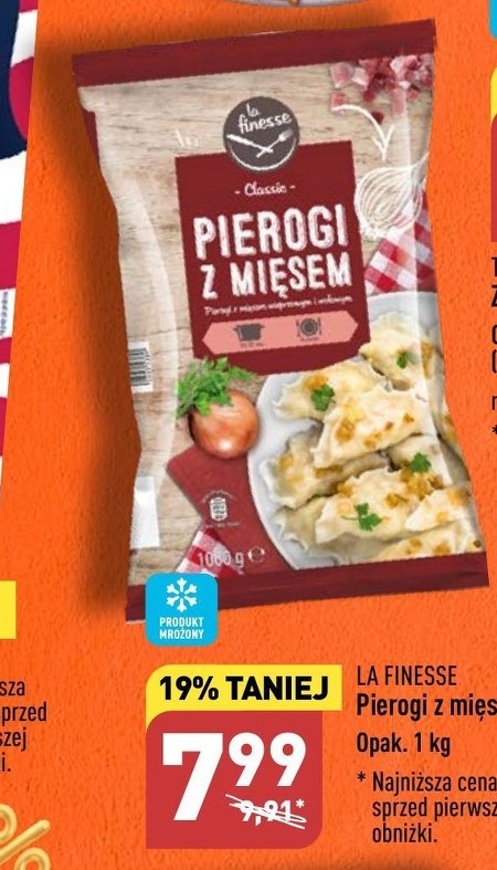 Pierogi La Finesse - 19% TANIEJ! - promocja Aldi - Ding.pl