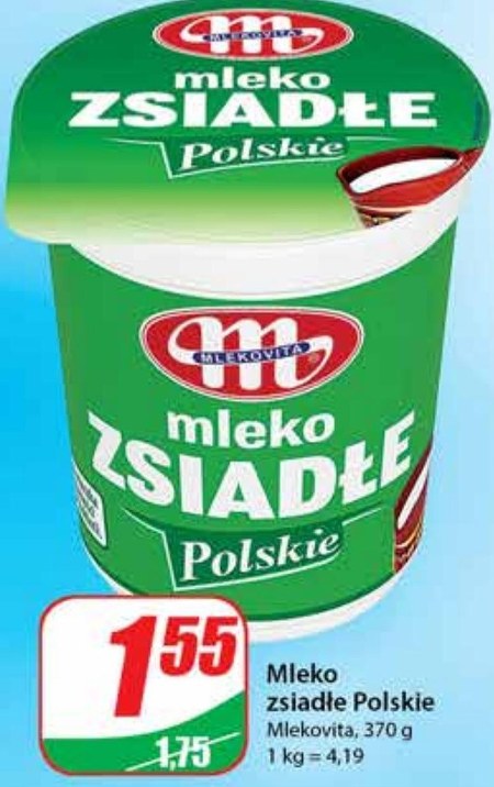 Zsiadłe mleko Mlekovita - 11% TANIEJ! - promocja Dino - Ding.pl