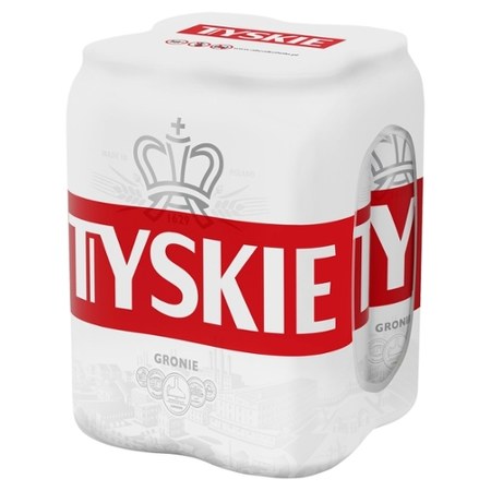 Tyskie Piwo jasne 2 l (4 x 0,5 l) - promocja Euro Sklep - Ding.pl