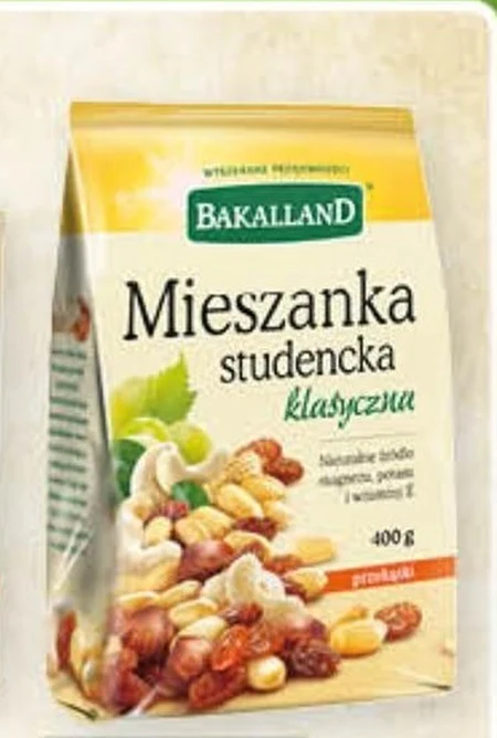 Bakalland Mieszanka studencka klasyczna 400 g - promocja Auchan Hipermarket - Ding.pl