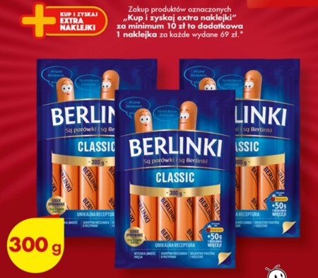 Parówki Berlinki - promocja Biedronka - Ding.pl