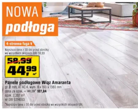 Panele podłogowe - 23% TANIEJ! - promocja OBI - Ding.pl