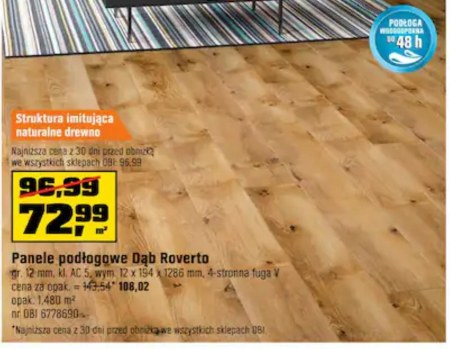 Panele podłogowe - 24% TANIEJ! - promocja OBI - Ding.pl