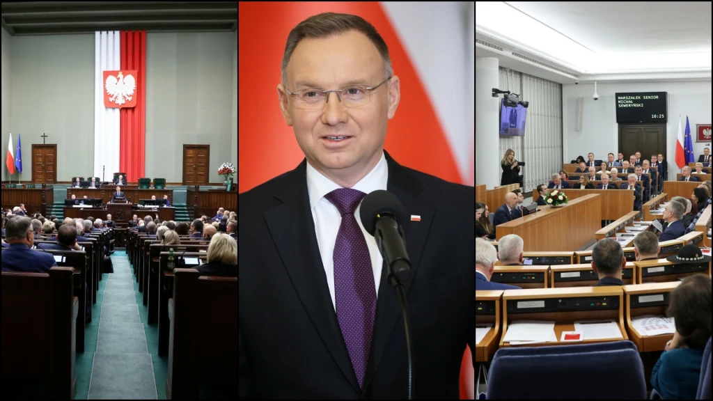 Najnowszy sondaż CBOS. Polacy podzieleni w ocenie prezydenta, Sejm zyskuje - Wydarzenia w INTERIA.PL
