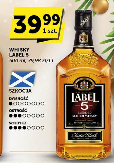 Whisky Label 5 - promocja Euro Sklep - Ding.pl