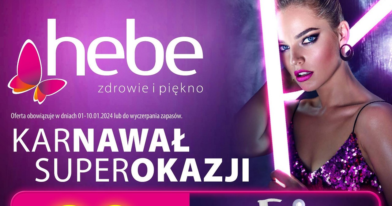 Hebe Gazetka Promocyjna - oferty, rabaty, kupony [01.01 do 10.01.2024]-Luty str. 1|Ding.pl