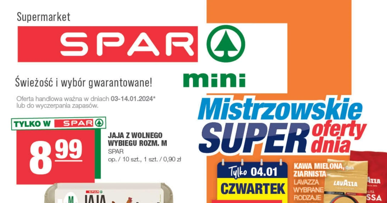 SPAR mini Gazetka Promocyjna - oferty, rabaty, kupony [03.01 do 14.01. ...