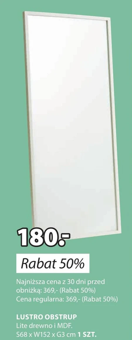 Lustro MDF - promocja Jysk - Ding.pl