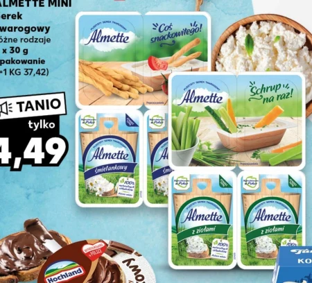 Almette Puszysty serek twarogowy śmietankowy 120 g (4 x 30 g ...