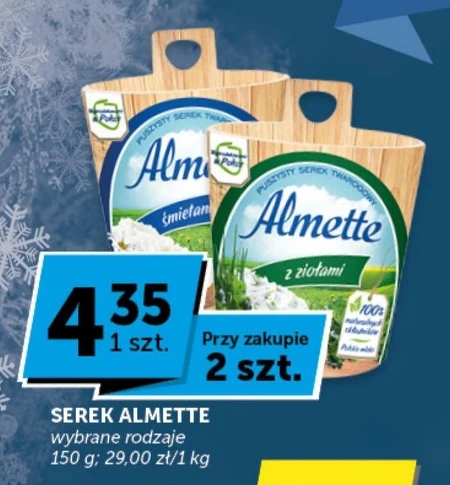 Almette Puszysty serek twarogowy śmietankowy 150 g - promocja ABC - Ding.pl
