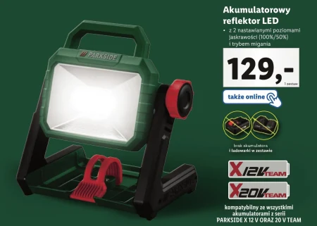 Reflektor LED Parkside - promocja Lidl - Ding.pl