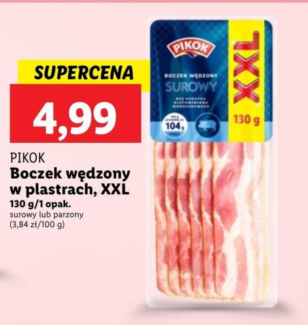 Boczek surowy Pikok - promocja Lidl - Ding.pl