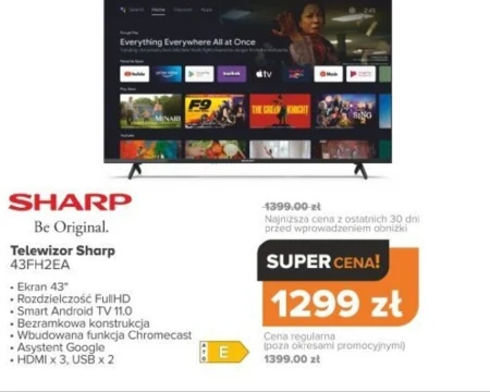 Telewizor Sharp - 7% TANIEJ! - promocja Max Elektro - Ding.pl