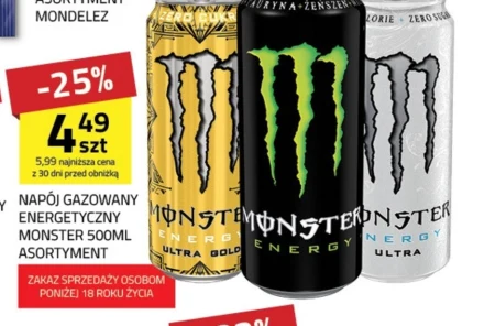Monster Energy Mega Gazowany napój energetyczny 553 ml - 25% TANIEJ ...