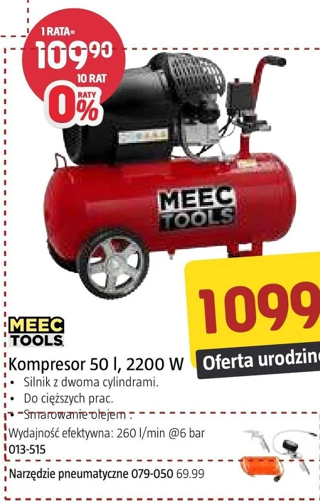 Kompresor Meec Tools - promocja Jula - Ding.pl