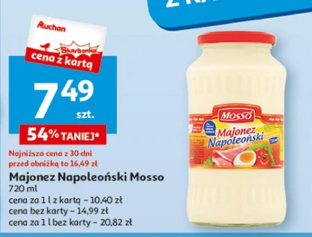 Mosso Majonez napoleoński 750 g - promocja Moje Auchan - Ding.pl