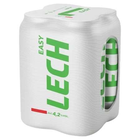 Lech Easy Piwo jasne 2 l (4 x 0,5 l) - promocja FRAC - Ding.pl
