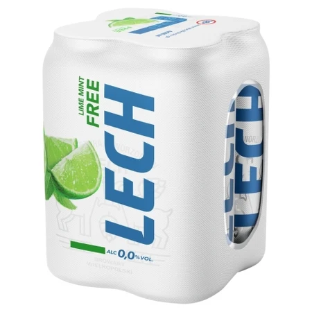 Lech Free Piwo bezalkoholowe o smaku limonki i mięty 2 l (4 x 0,5 l ...