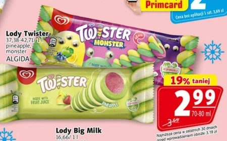 Lody Algida - 18% TANIEJ! - promocja Prim Market - Ding.pl