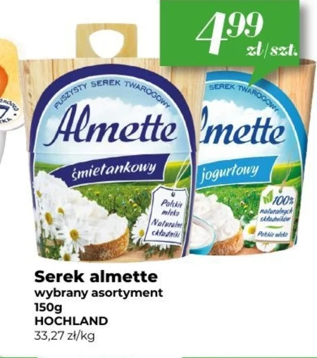 Almette Puszysty serek twarogowy śmietankowy 150 g - promocja Społem ...