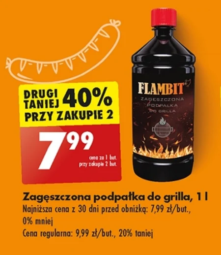 Podpałka do grilla Flambit - 20% TANIEJ! - promocja Biedronka - Ding.pl