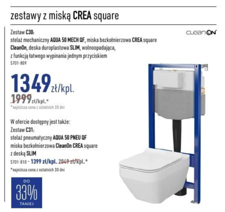 Zestaw podtynkowy Cersanit - 32% TANIEJ! - promocja Cersanit - Ding.pl