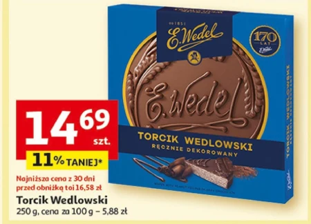 E. Wedel Torcik wedlowski 250 g - 11% TANIEJ! - promocja Auchan ...