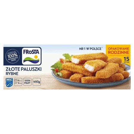 FRoSTA Złote paluszki rybne 450 g (15 sztuk) - promocja Dino - Ding.pl