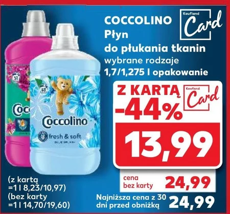 Płyn do płukania tkanin Coccolino - promocja Kaufland - Ding.pl