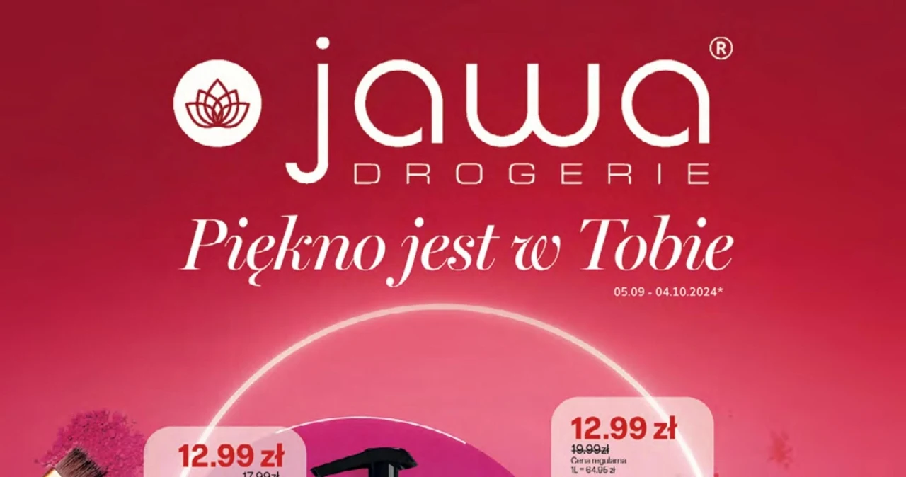 Jawa Drogerie Gazetka Promocyjna - oferty, rabaty, kupony [05.09 do 04.10.2024]-Luty str. 1|Ding.pl