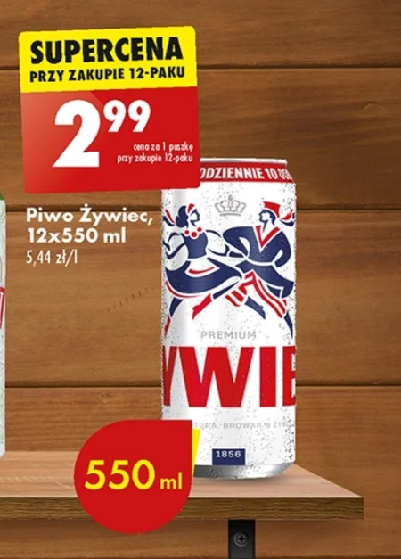 Żywiec Piwo jasne 500 ml - promocja Biedronka - Ding.pl