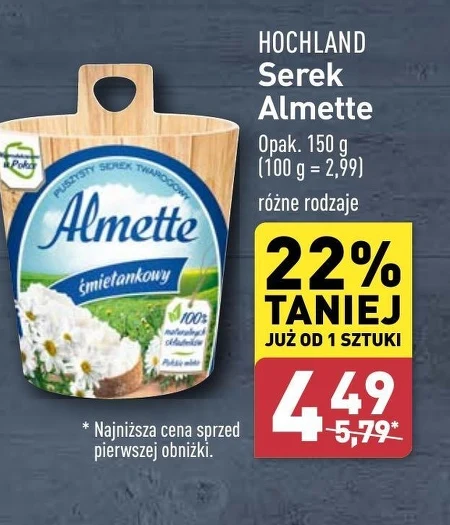 Almette Puszysty serek twarogowy śmietankowy 150 g - 22% TANIEJ ...
