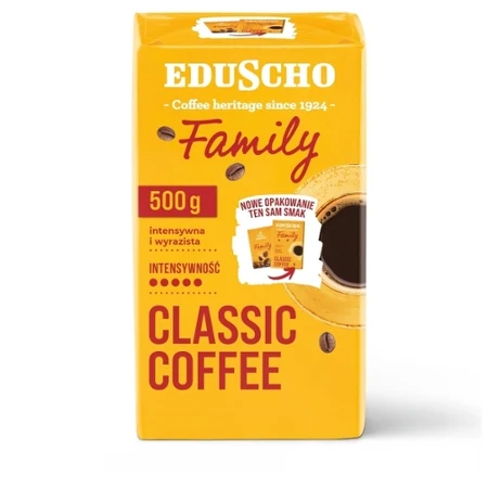Eduscho Family Classic Kawa palona mielona 500 g - 22% TANIEJ ...