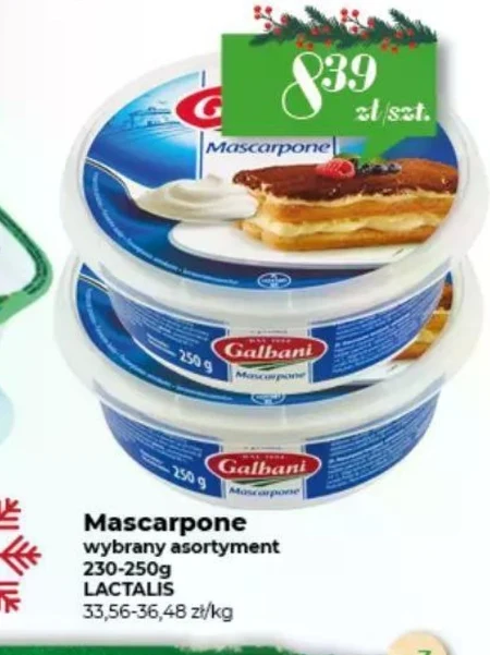Galbani Ser Mascarpone 250 g - promocja Społem Kielce - Ding.pl