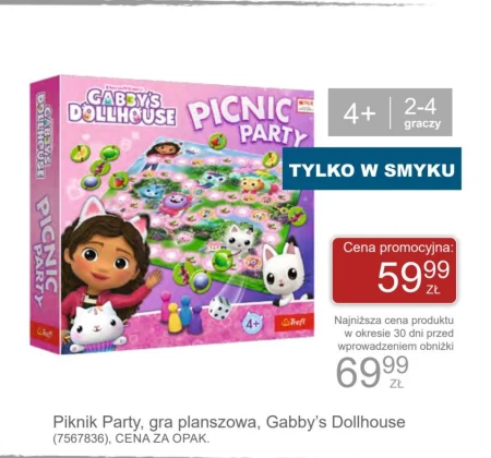 Gra planszowa Gabby's Dollhouse - 14% TANIEJ! - promocja Smyk - Ding.pl