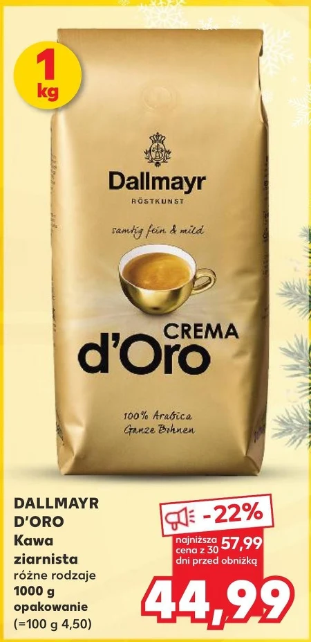 Dallmayr Crema Prodomo Kawa ziarnista 1000 g - 22% TANIEJ! - promocja ...