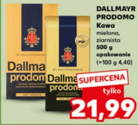 Dallmayr Prodomo Kawa mielona 500 g - promocja Kaufland - Ding.pl