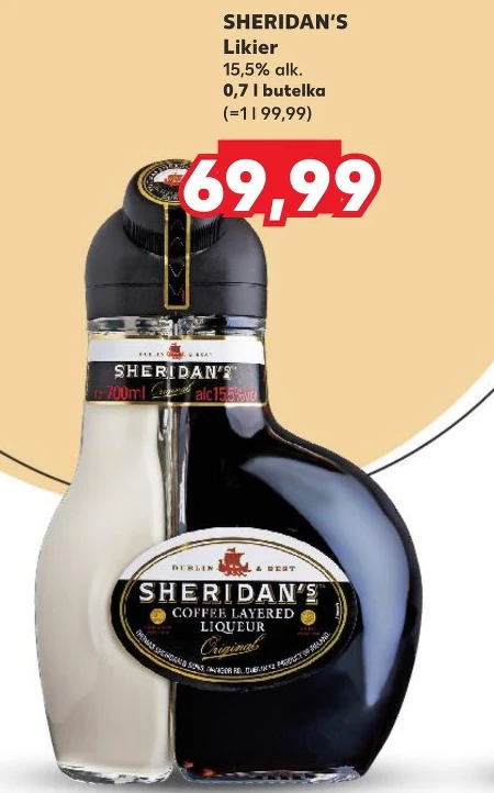 Sheridan's Likier 700 ml - promocja Kaufland - Ding.pl