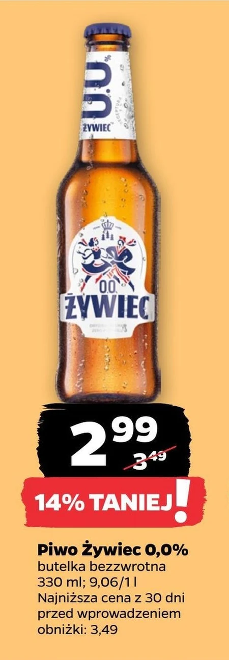 Żywiec Piwo jasne 500 ml - 14% TANIEJ! - promocja Netto - Ding.pl