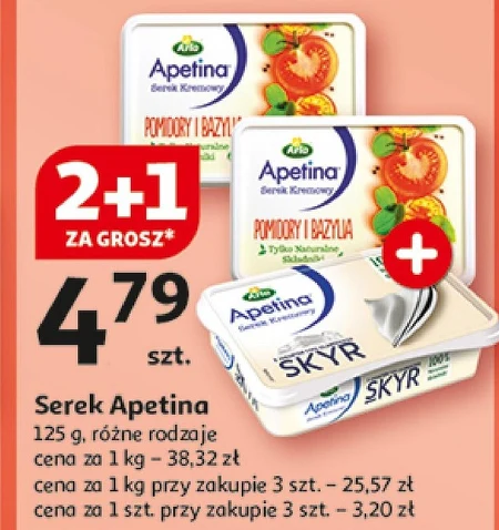 Apetina Serek kremowy z jogurtem typu islandzkiego Skyr 125 g ...