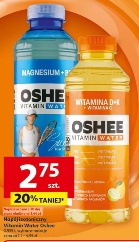 Oshee Vitamin Lemonade Napój niegazowany truskawka 555 ml - 20% TANIEJ ...