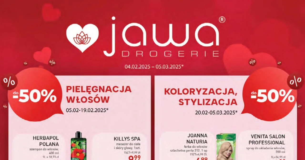 Jawa Drogerie Gazetka Promocyjna - oferty, rabaty, kupony [04.02 do 05.03.2025]-Maj str. 1|Ding.pl