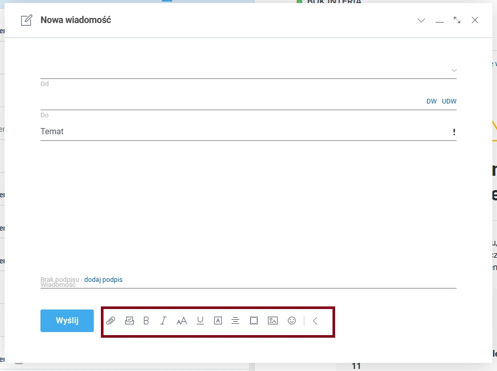Formatowanie wiadomości HTML