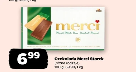 merci Czekolada mleczna z kawałkami orzechów laskowych i migdałów 100 g ...